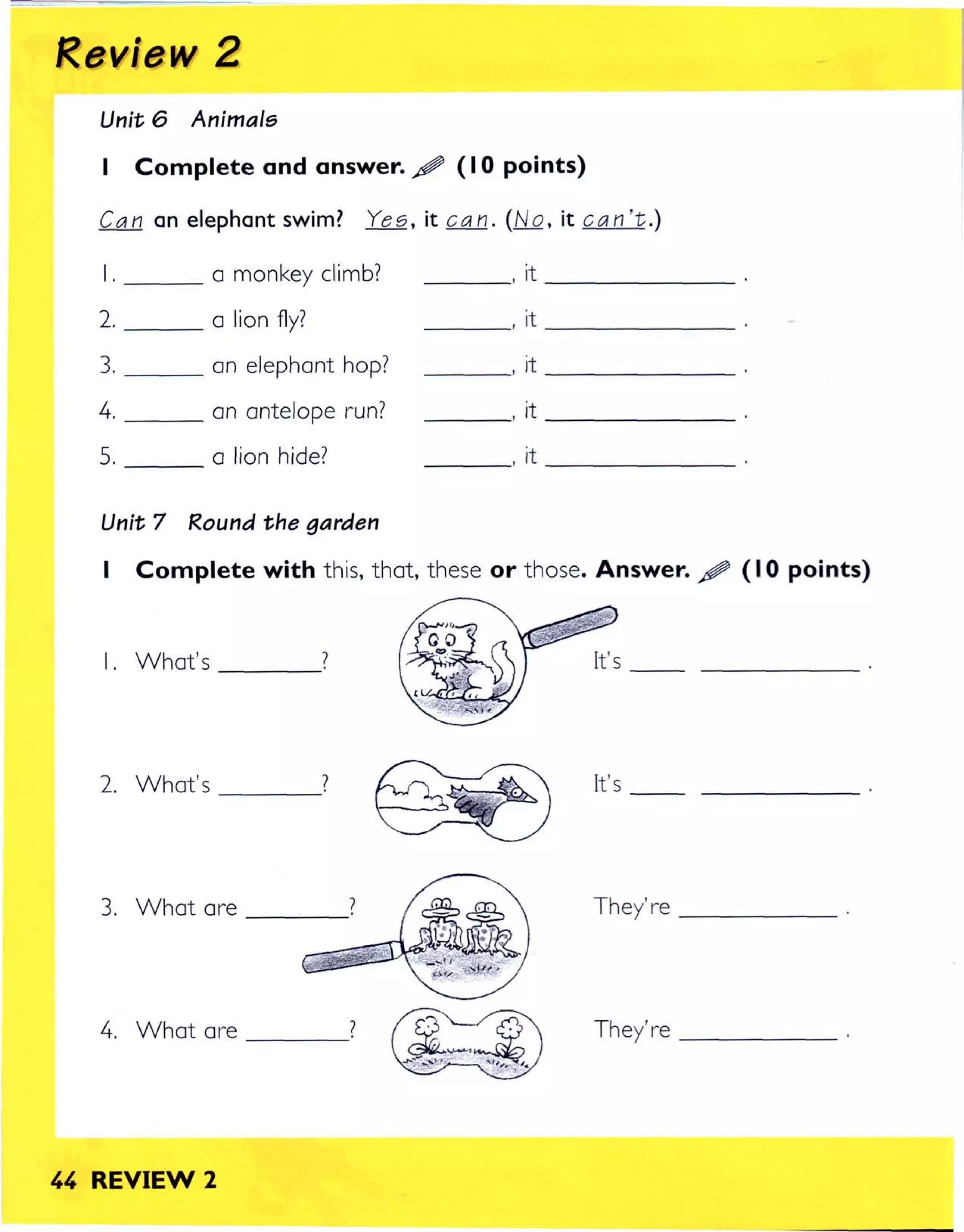 Picture grammar for children starter | PDF