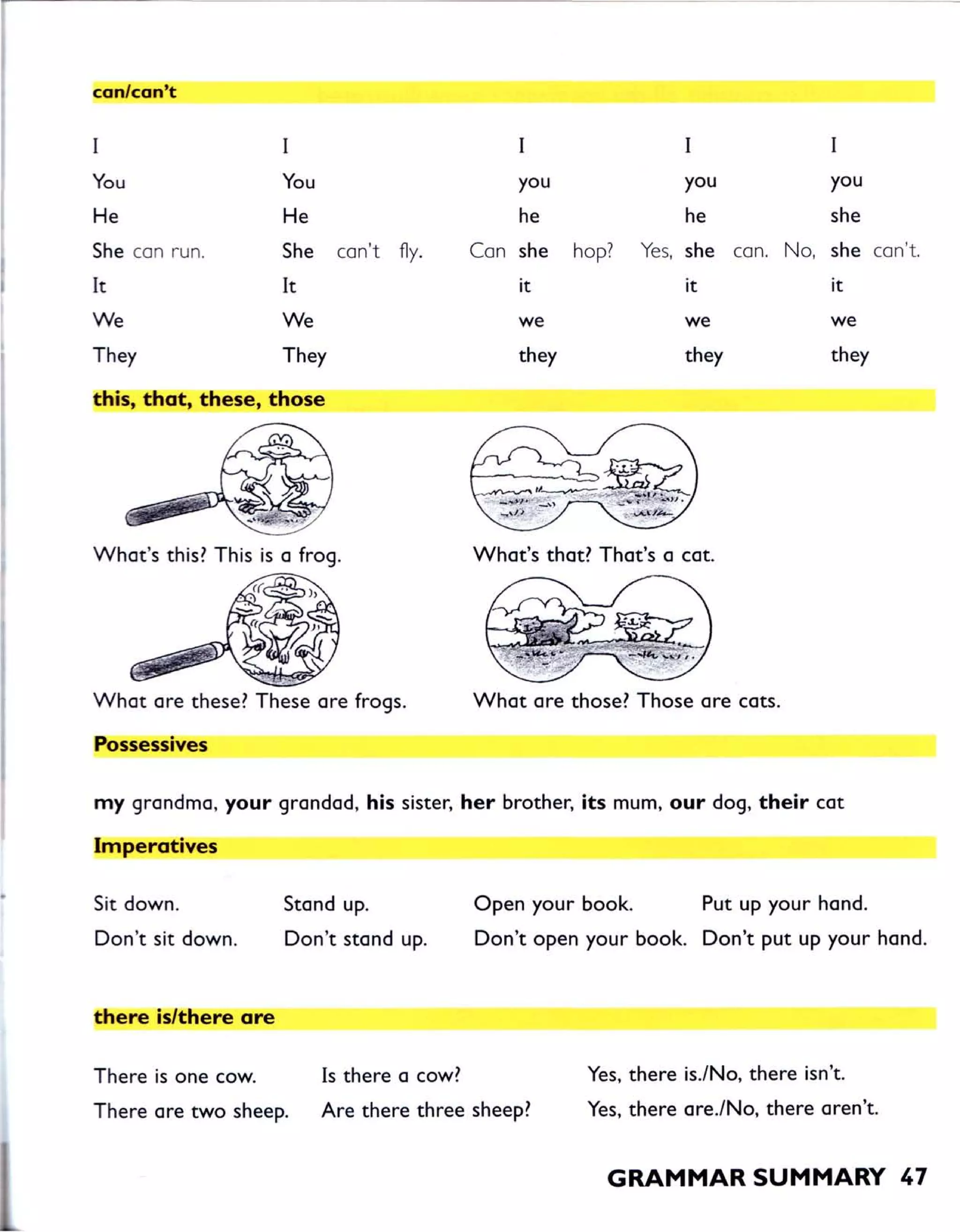 Picture grammar for children starter | PDF