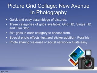 Picture grid collage | PPTX