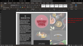Picture manipulation in MS Word | PPSX