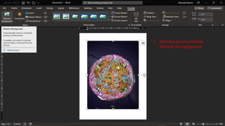 Picture manipulation in MS Word | PPT
