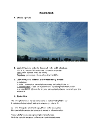 Picture poem | PDF