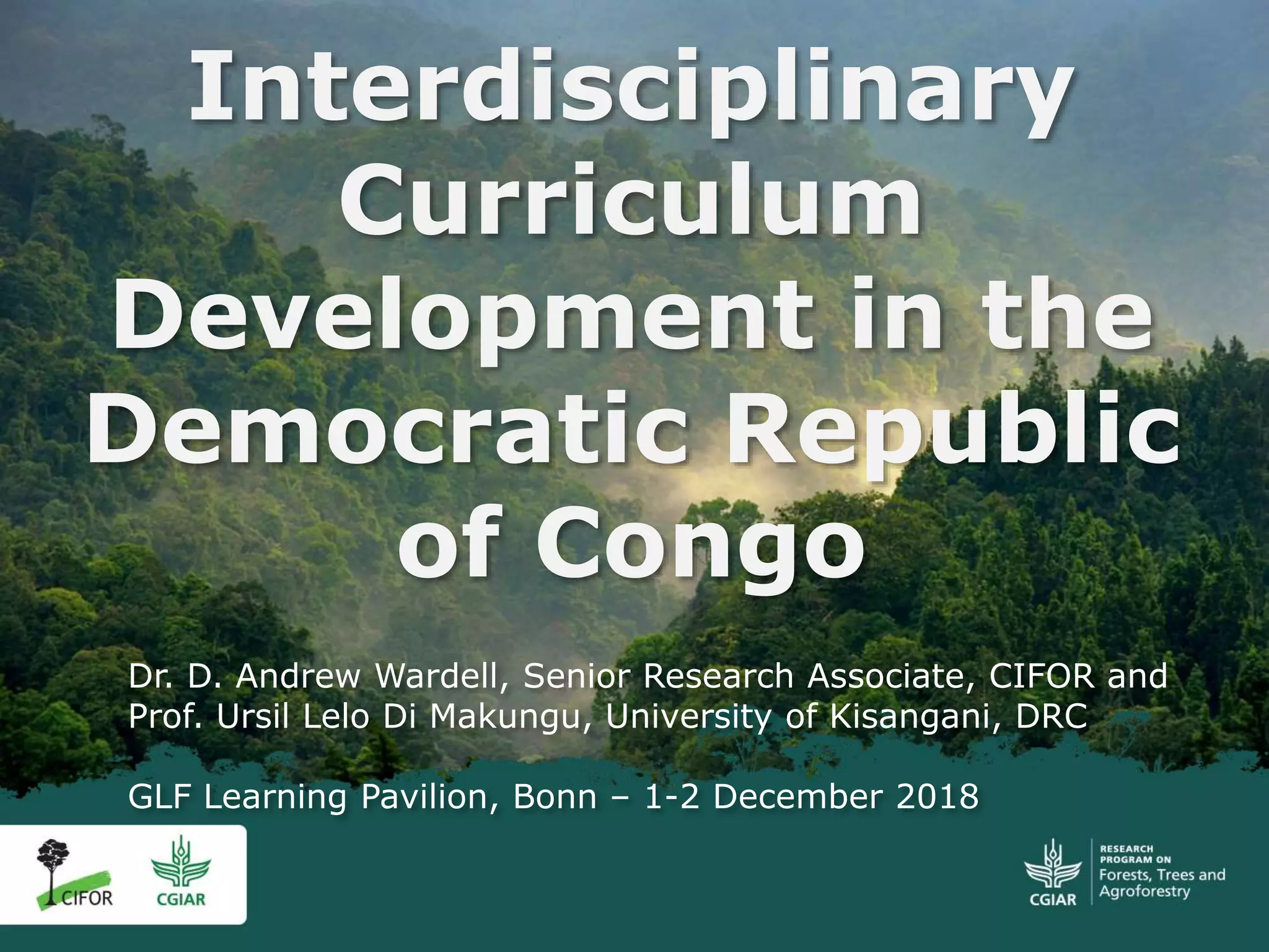 Interdisciplinary Curriculum Development in the Democratic Republic of ...