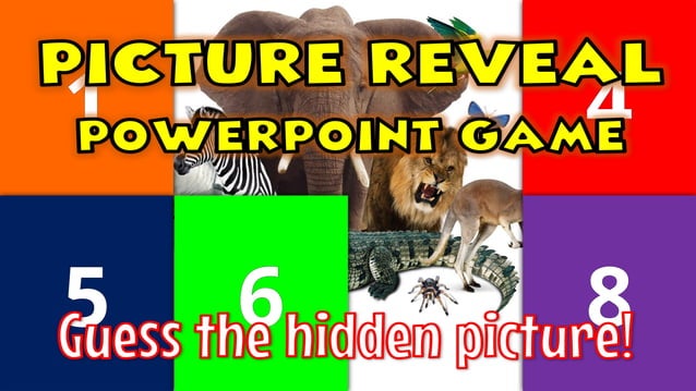 PICTURE REVEAL POWERPOINT GAME.pptx interactice games | PPTX