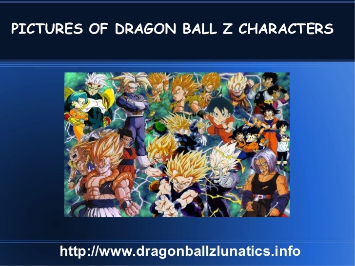 Dragon Ball Z Characters Names And Pictures Hd