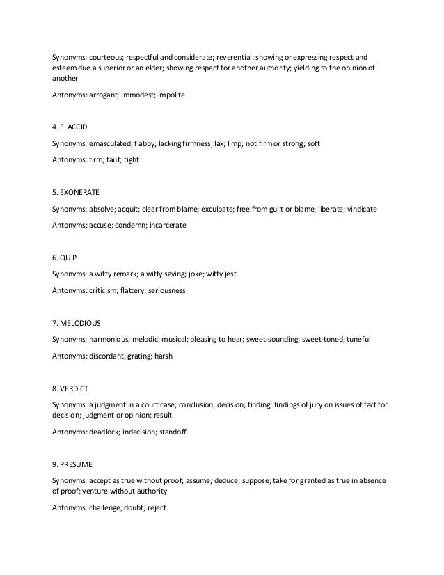 Picture These Sat Words | PDF