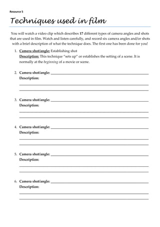 Picture This! Resources and Handouts | PDF