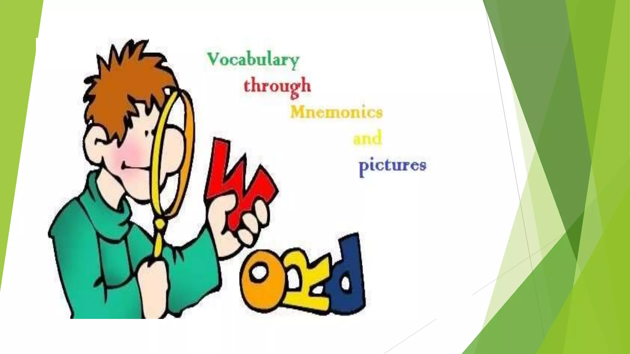 Learn English Vocabulary through mnemonics and pictures | PPT