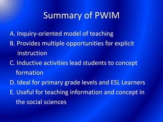 Picture word induction model k reed | PPT