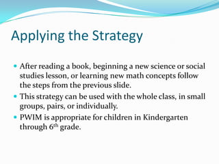 Picture Word Inductive Model (PWIM) | PPTX