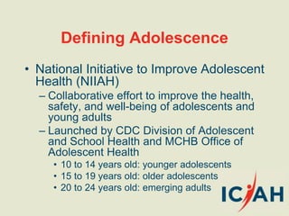 Healthier Future of adolescence and health | PPT