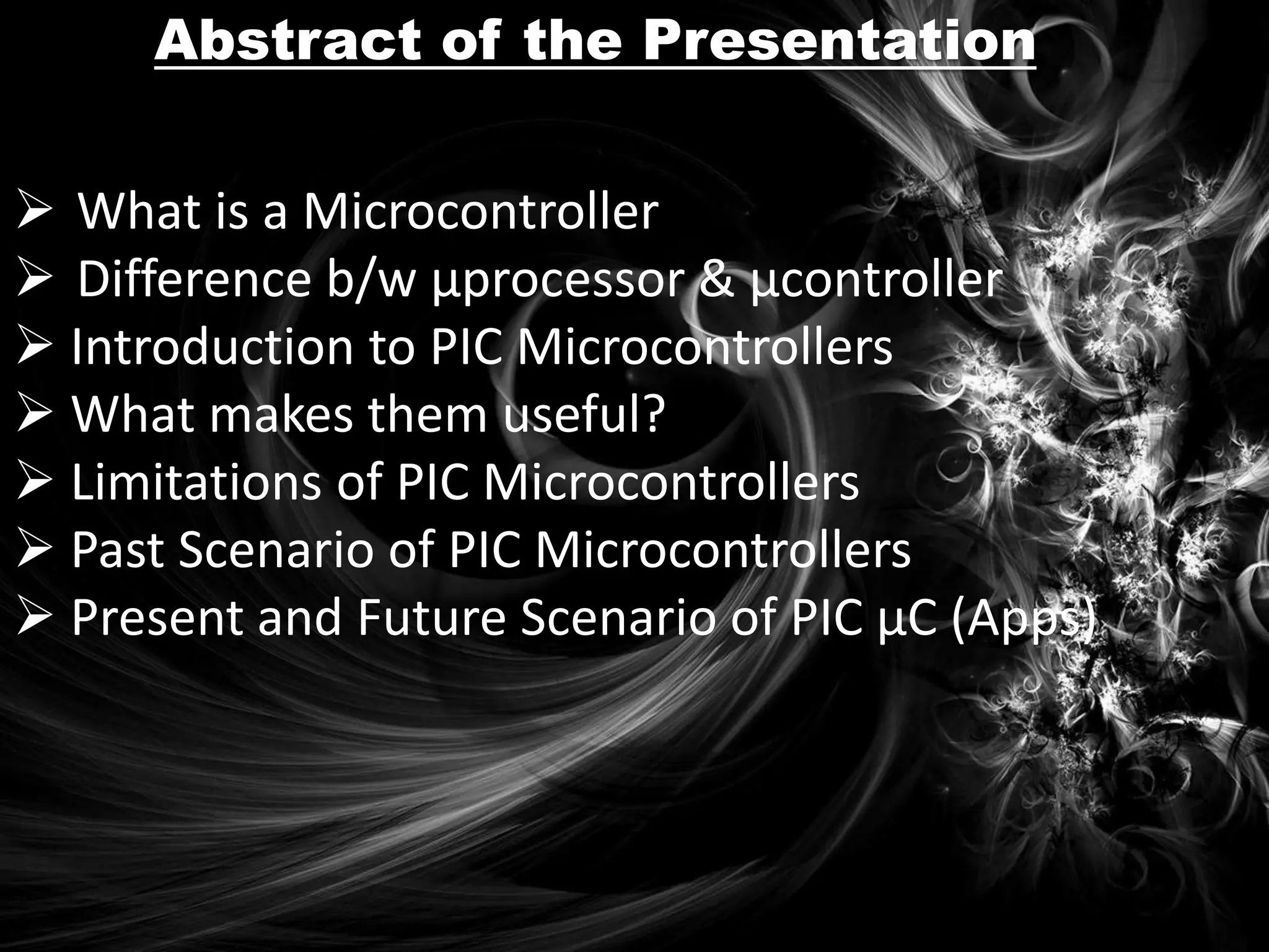 PIC Microcontrollers | PPTX