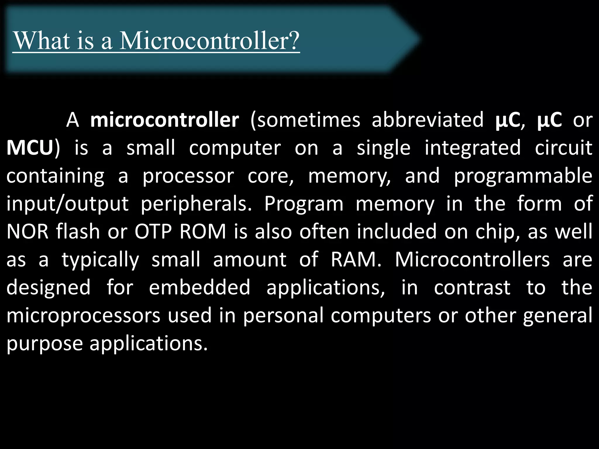 PIC Microcontrollers | PPTX