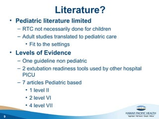 Extubation Readiness PIN presentation | PPT