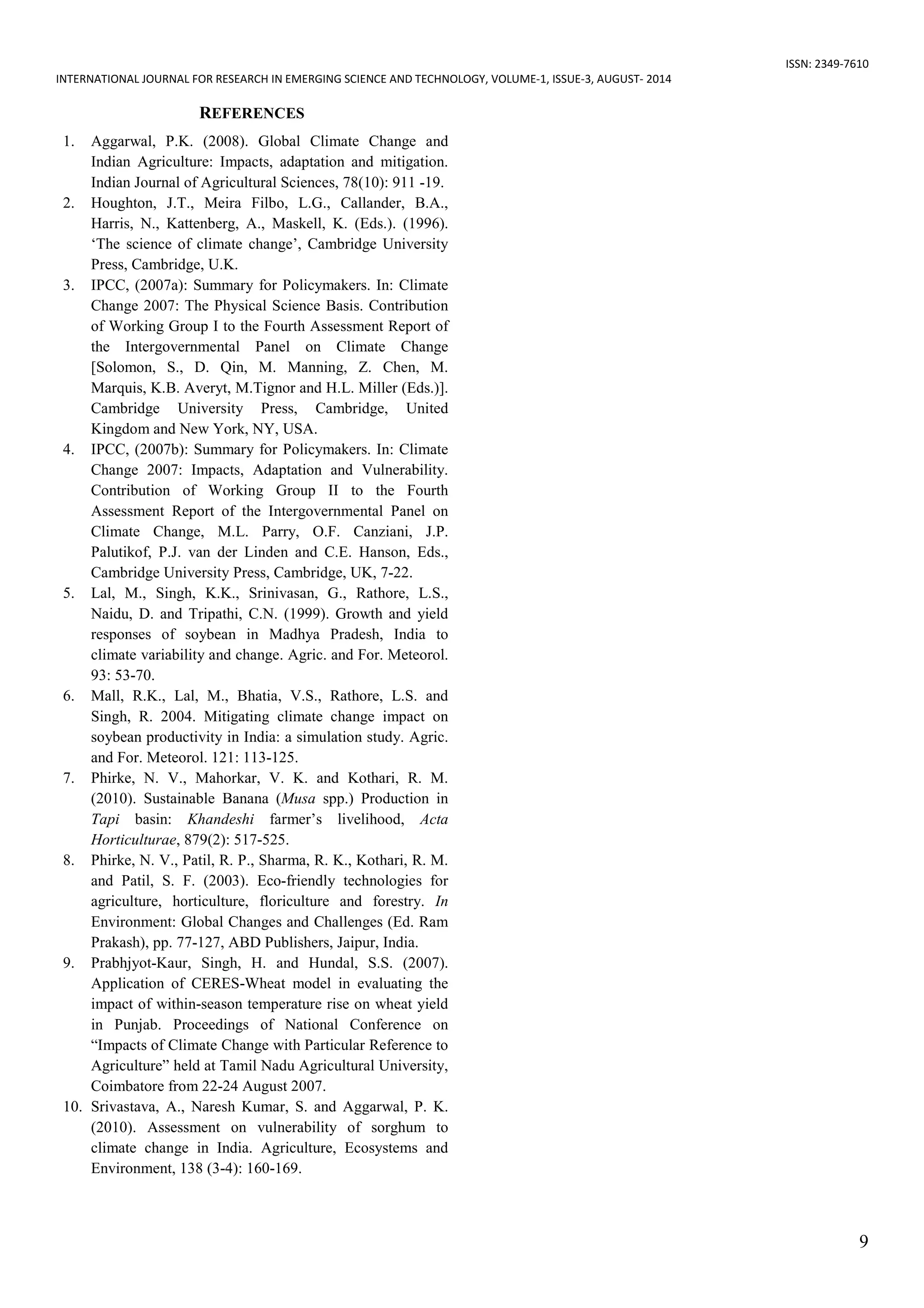 Alterations Among Few of Varhadi Flora and Fauna Against Ever-Changing ...