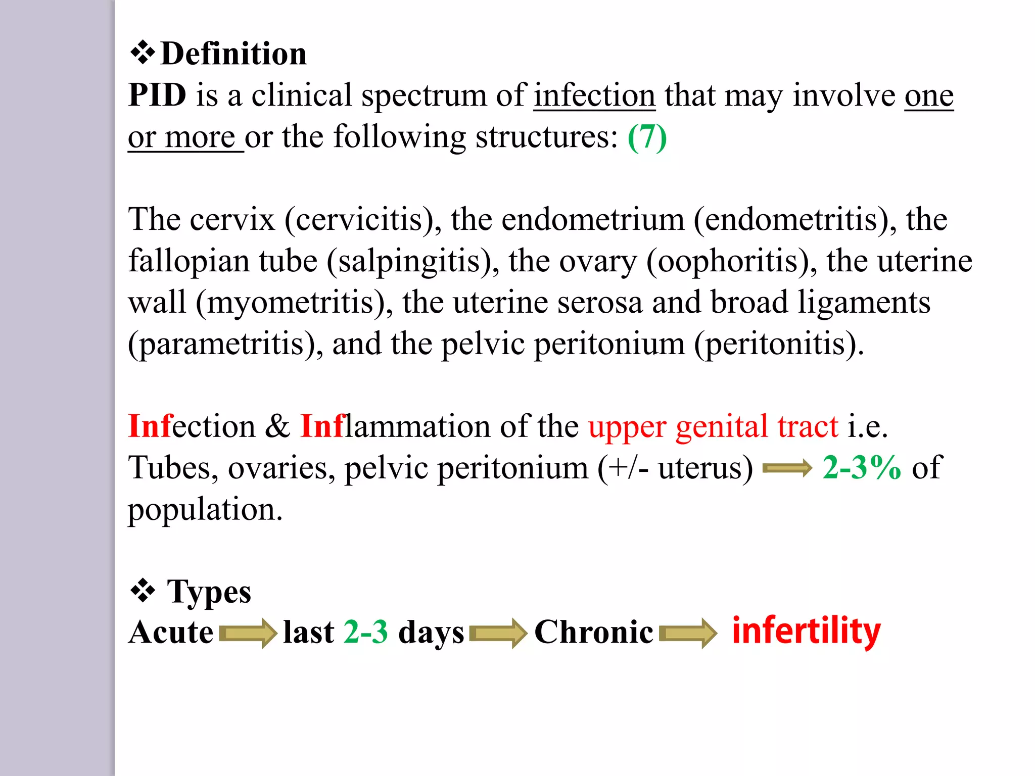 PID "Pelvic Inflammatory Disease" | PDF | Infectious Diseases ...