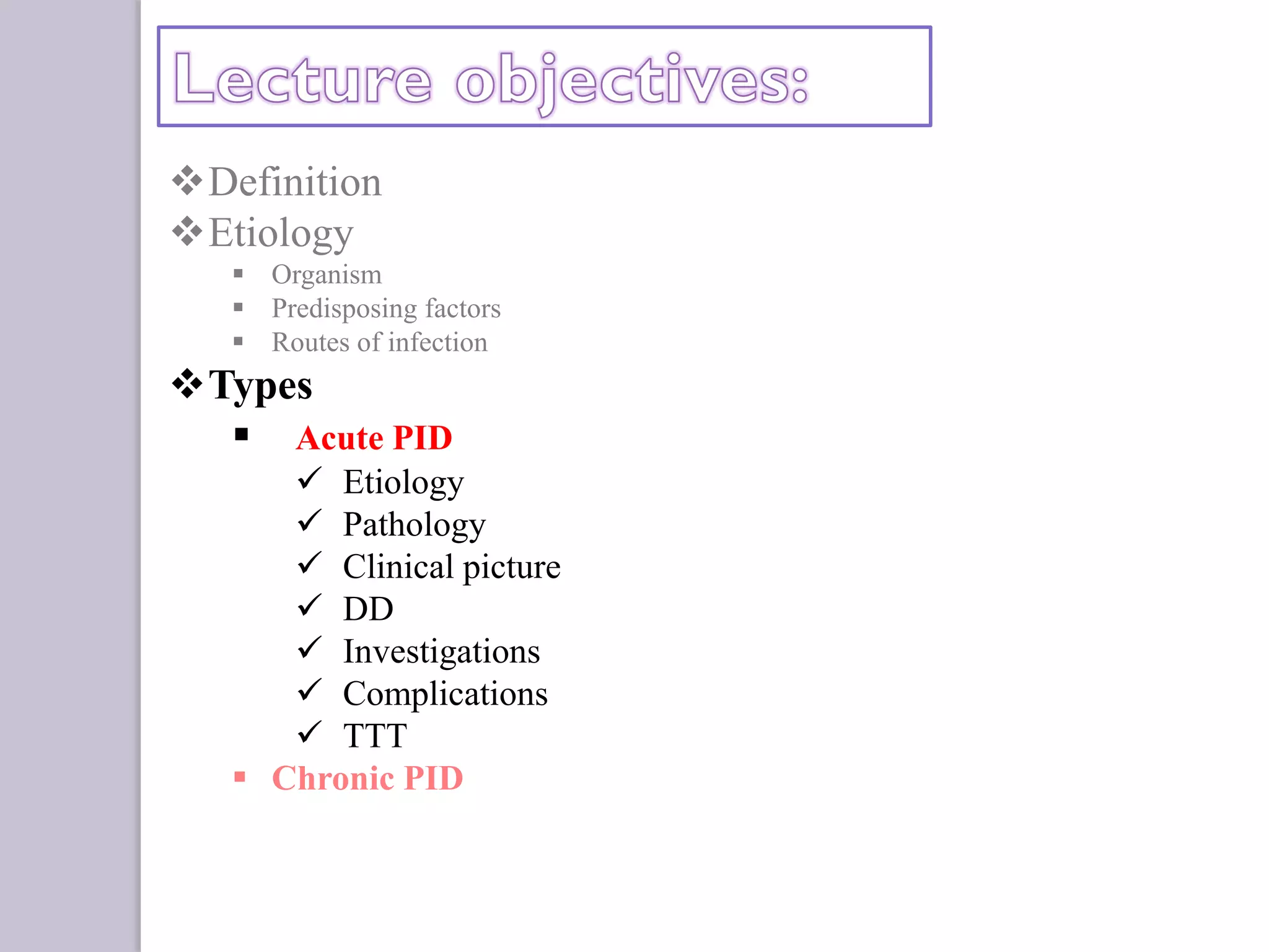 PID "Pelvic Inflammatory Disease" | PDF | Infectious Diseases ...