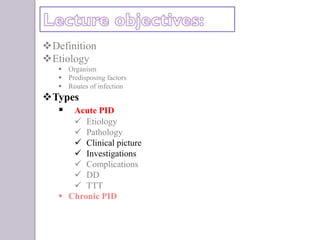 PID "Pelvic Inflammatory Disease" | PDF