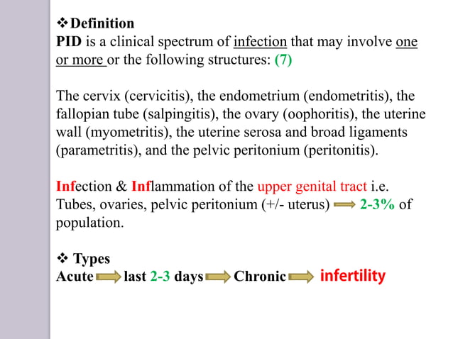 PID "Pelvic Inflammatory Disease" | PDF | Infectious Diseases ...