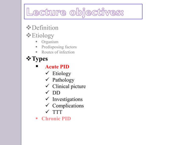 PID "Pelvic Inflammatory Disease" | PDF | Infectious Diseases ...