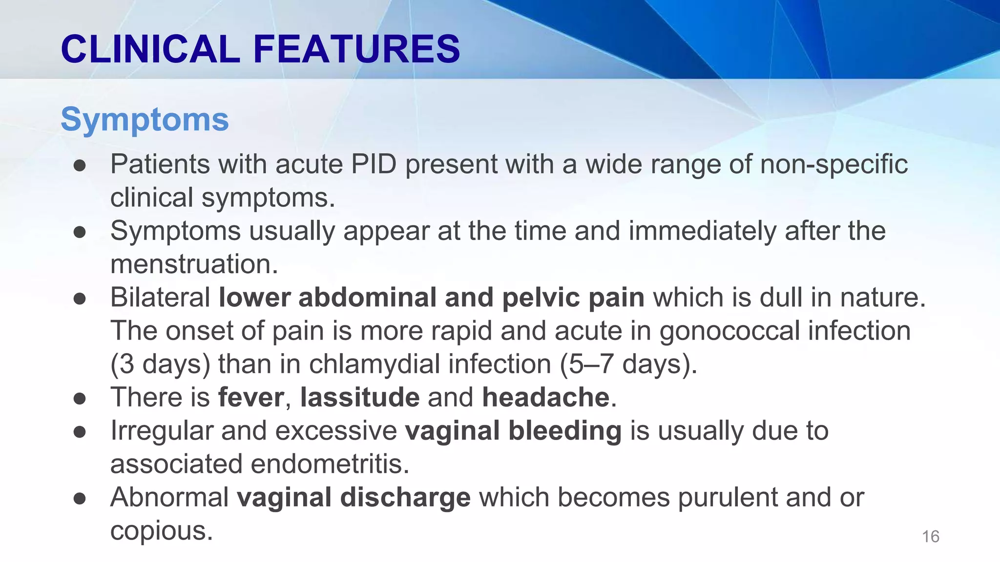 PELVIC INFLAMMATORY DISEASE (PID) | PPTX