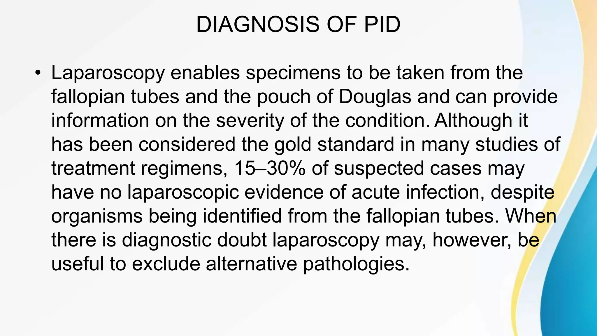 Management of Pelvic Inflammatory Disease | PPTX