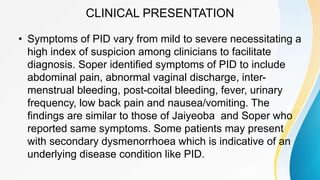 Management of Pelvic Inflammatory Disease | PPTX