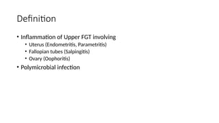 pelvic inflammatory disease - obstetrics and gynaecology | PPT