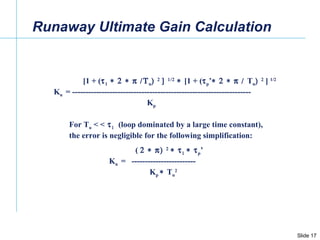 PID Control of Runaway Processes - Greg McMillan Deminar | PPT