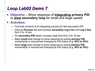 PID Control of Slow Valves and Secondary Loops Greg McMillan Deminar ...