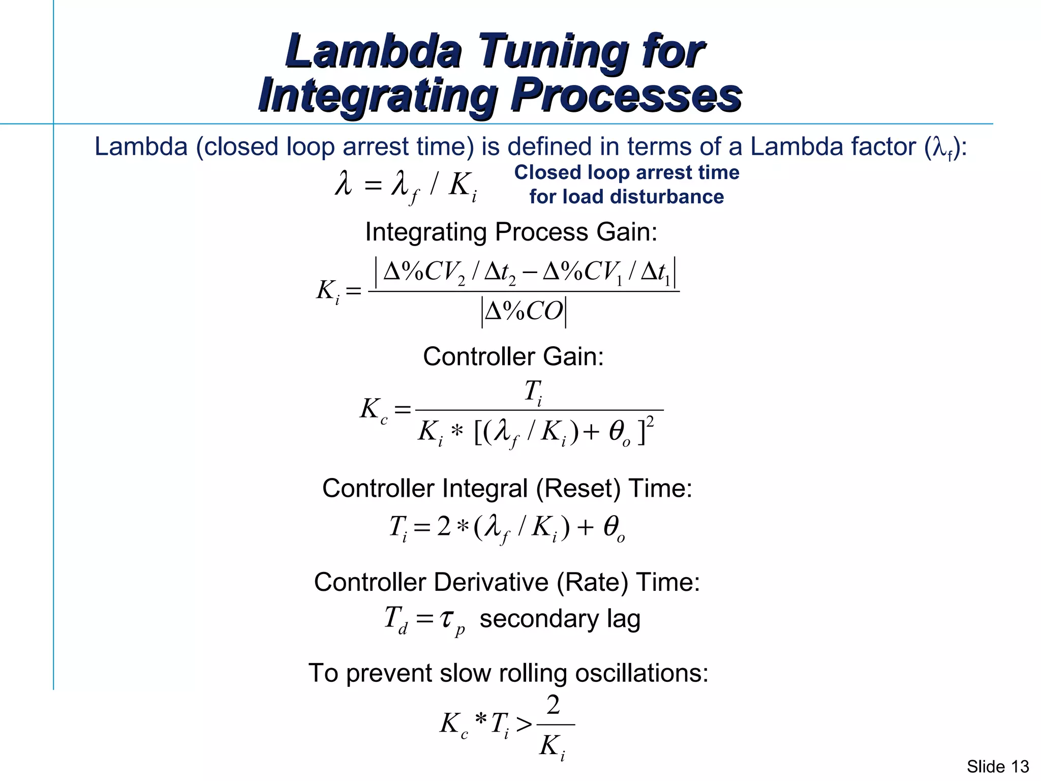 PID Control of True Integrating Processes - Greg McMillan Deminar | PPT