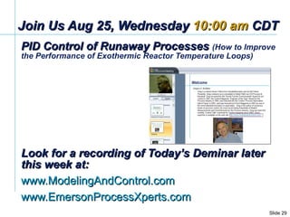 PID Control of True Integrating Processes - Greg McMillan Deminar | PPT