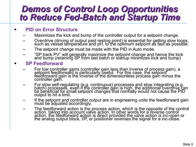 PID Control of True Integrating Processes - Greg McMillan Deminar | PPT