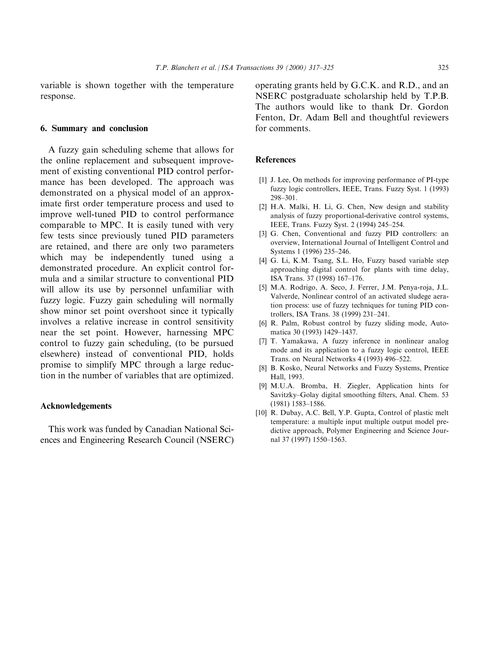 PID gain scheduling using fuzzy logic | PDF