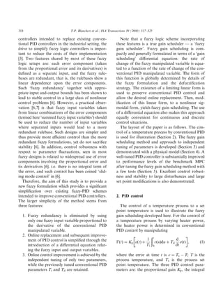 PID gain scheduling using fuzzy logic | PDF