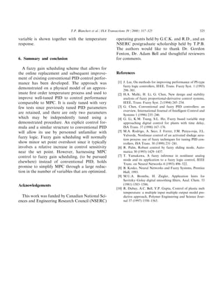 PID gain scheduling using fuzzy logic | PDF