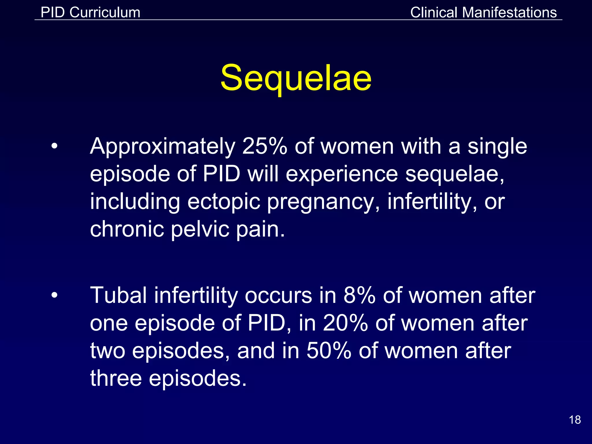 Pelvic Inflammatory Disease - Case study, patterns and association | PPTX