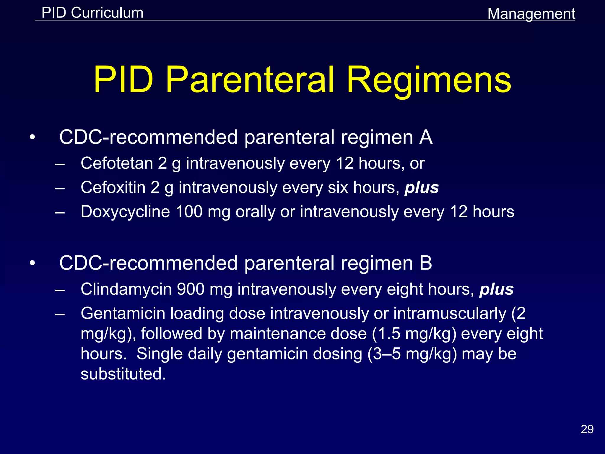 Pelvic Inflammatory Disease - Case study, patterns and association | PPTX