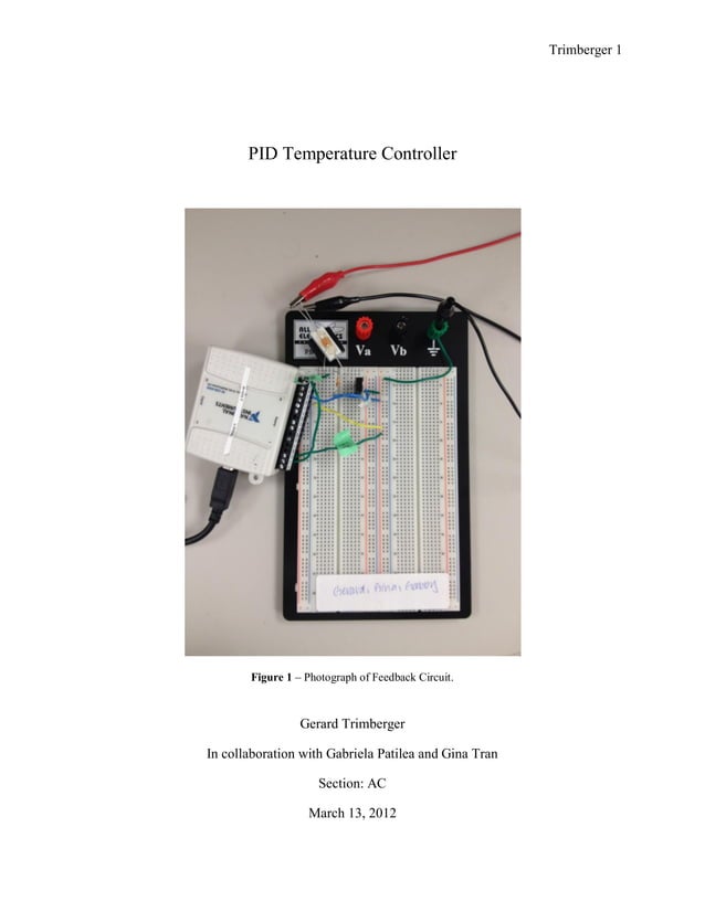 PID Temperature Controller | PDF