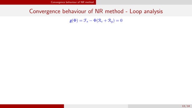 Convergence Behaviour of Newton-Raphson Method in Node- and Loop-Based ...