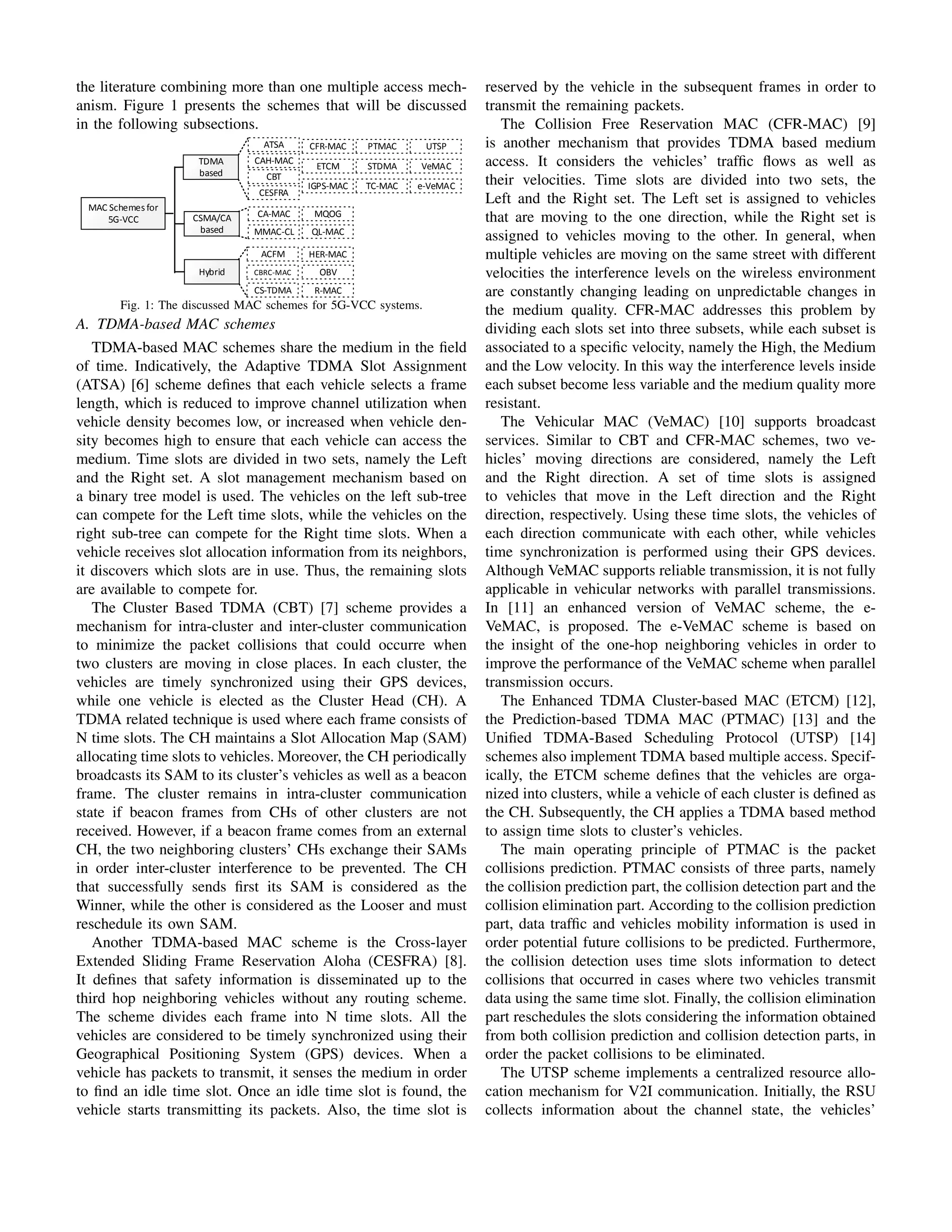 A Survey On Medium Access Control Schemes For 5g Vehicular Cloud