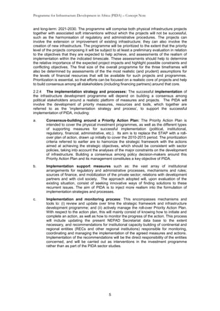 PIDA concept note | PDF | Africa Travel | Travel Locations