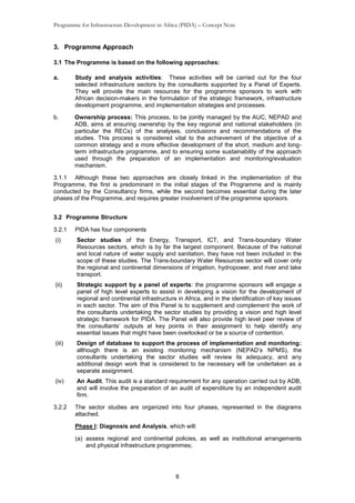 PIDA concept note | PDF | Africa Travel | Travel Locations