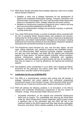 PIDA nepad infrastructure project preparation facility (ippf) special ...