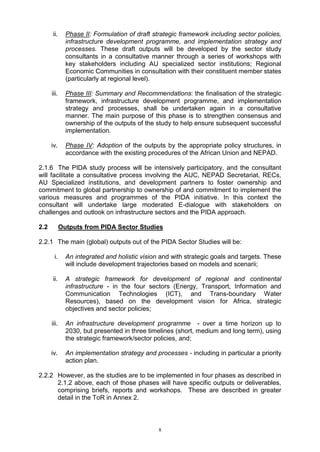 PIDA nepad infrastructure project preparation facility (ippf) special ...