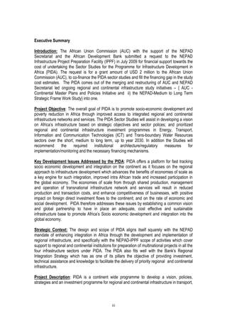 PIDA nepad infrastructure project preparation facility (ippf) special ...