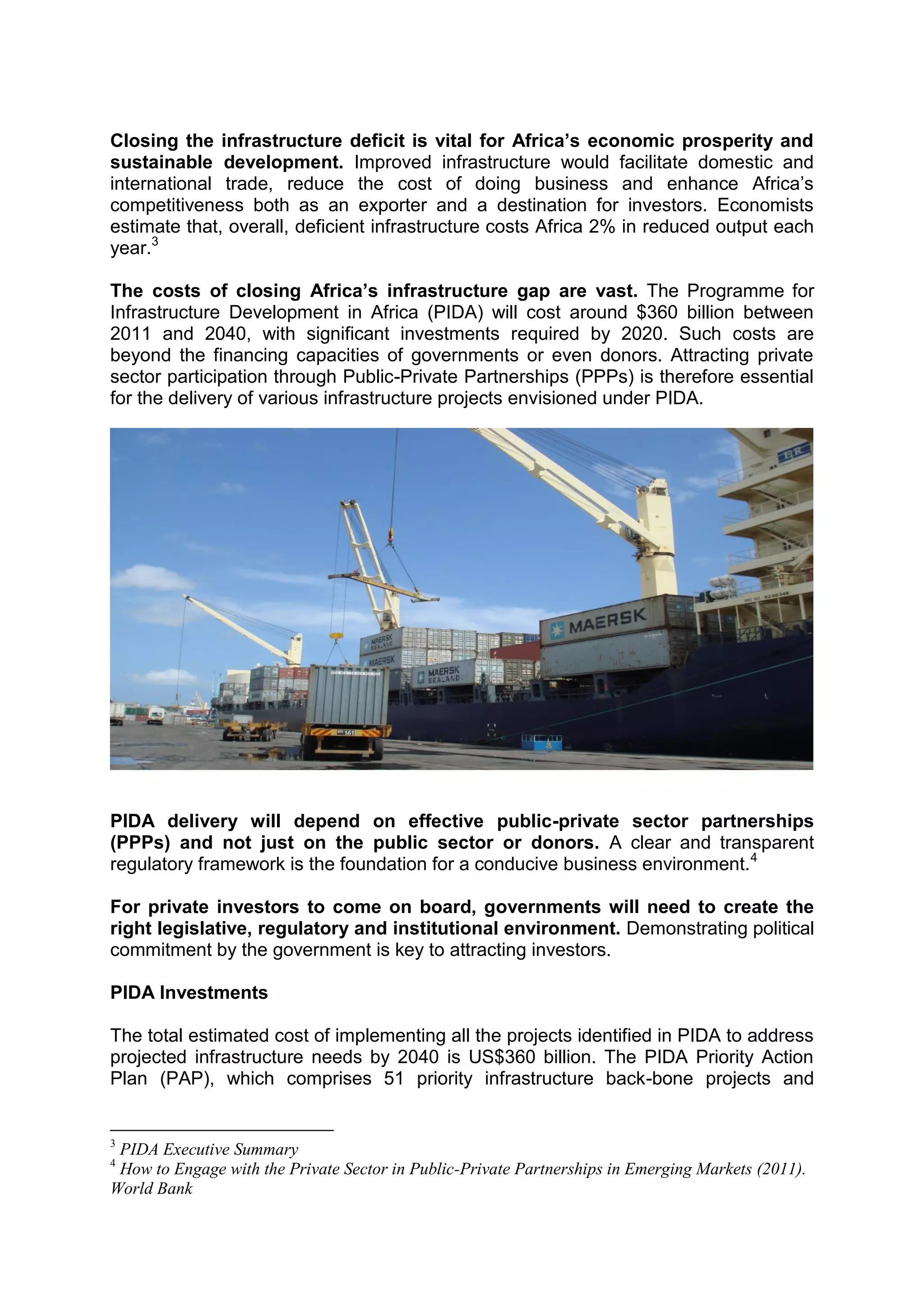 PIDA Brief Closing Gap | PDF