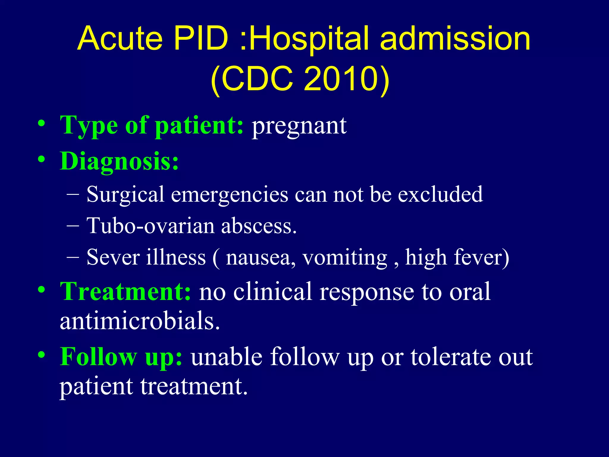 Pelvic Inflammatory Disease (PID) | PPT