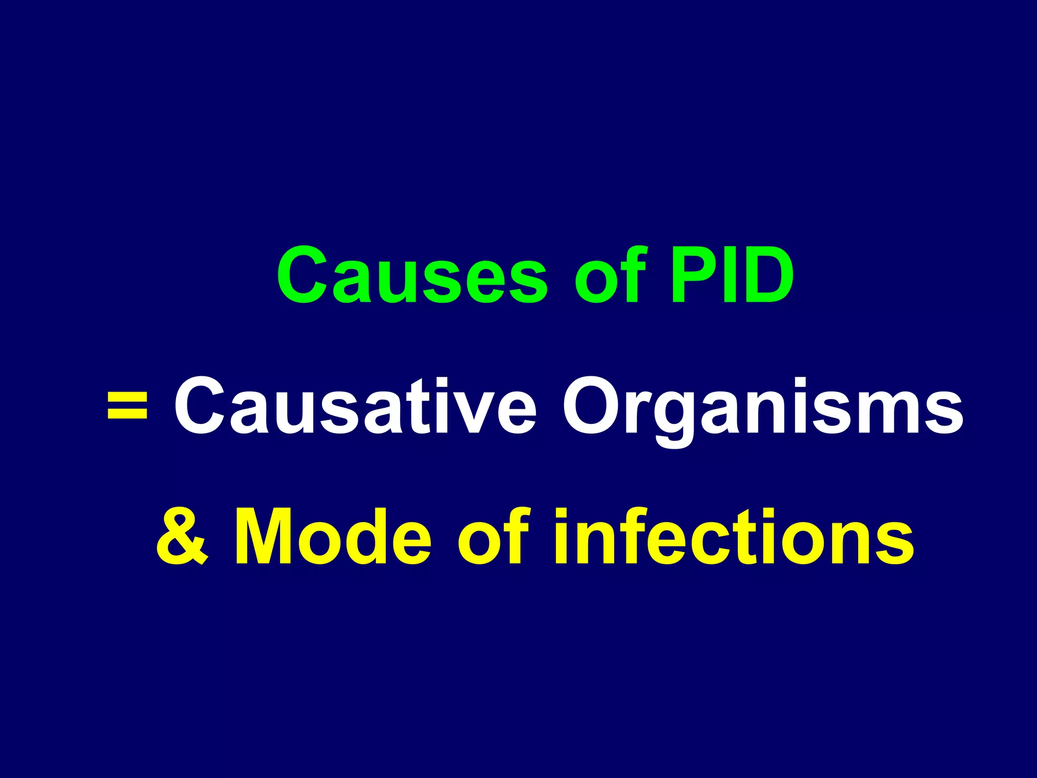 Pelvic Inflammatory Disease (PID) | PPT