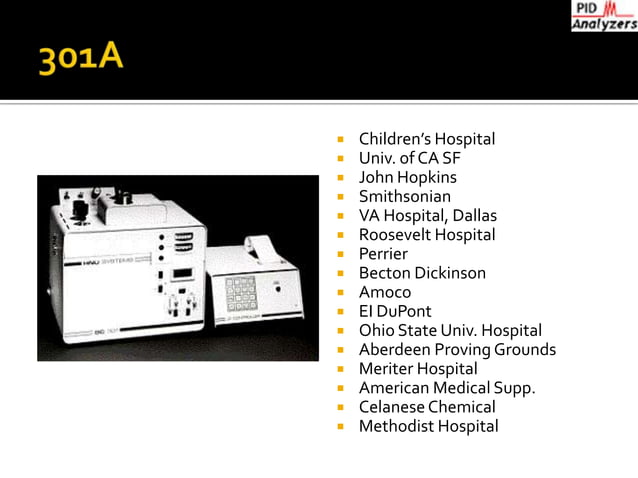 Pid analyzers,products and customers | PPT